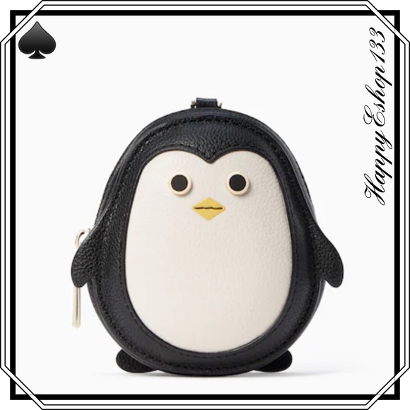kate spade | Accessories | Kate Spade Morty Penguin Coin Purse Pebbled ...